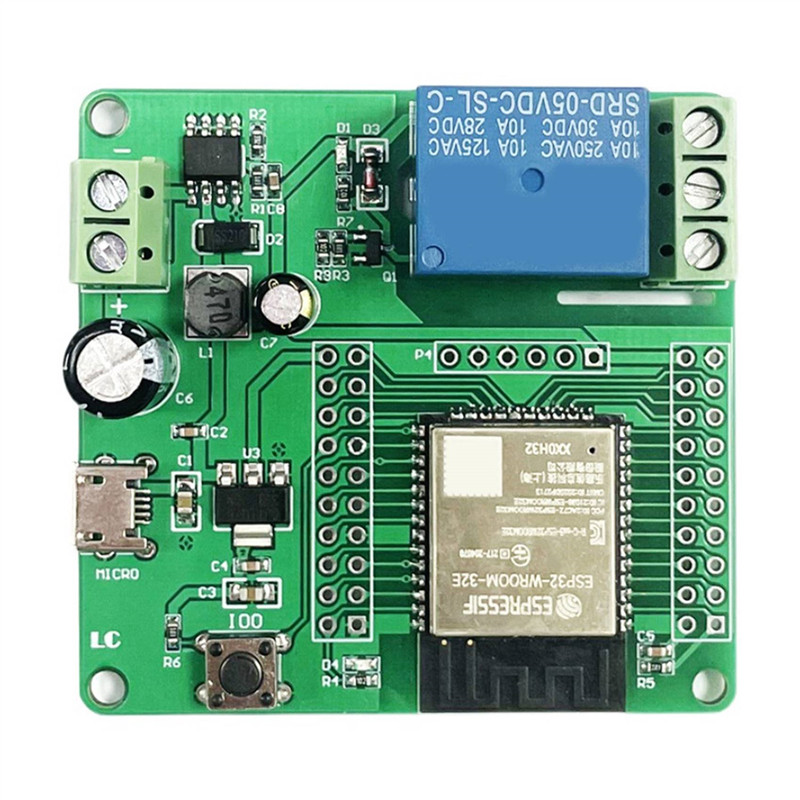 DC5-60V Power Supply ESP32 Development Board Single Relay Module ESP32 ...