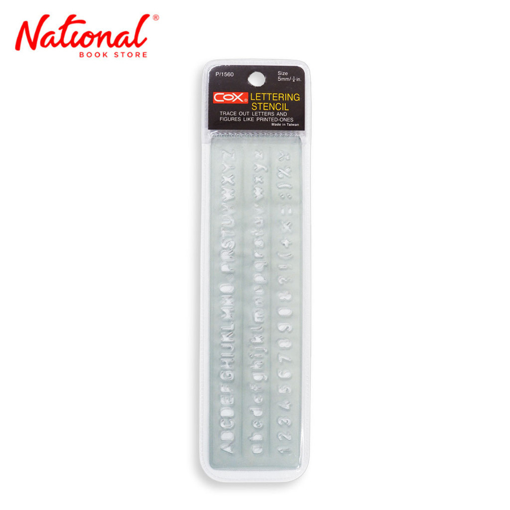 Cox Lettering Guide 1/4 P1560 - Drawing & Technical Supplies | Shopee ...