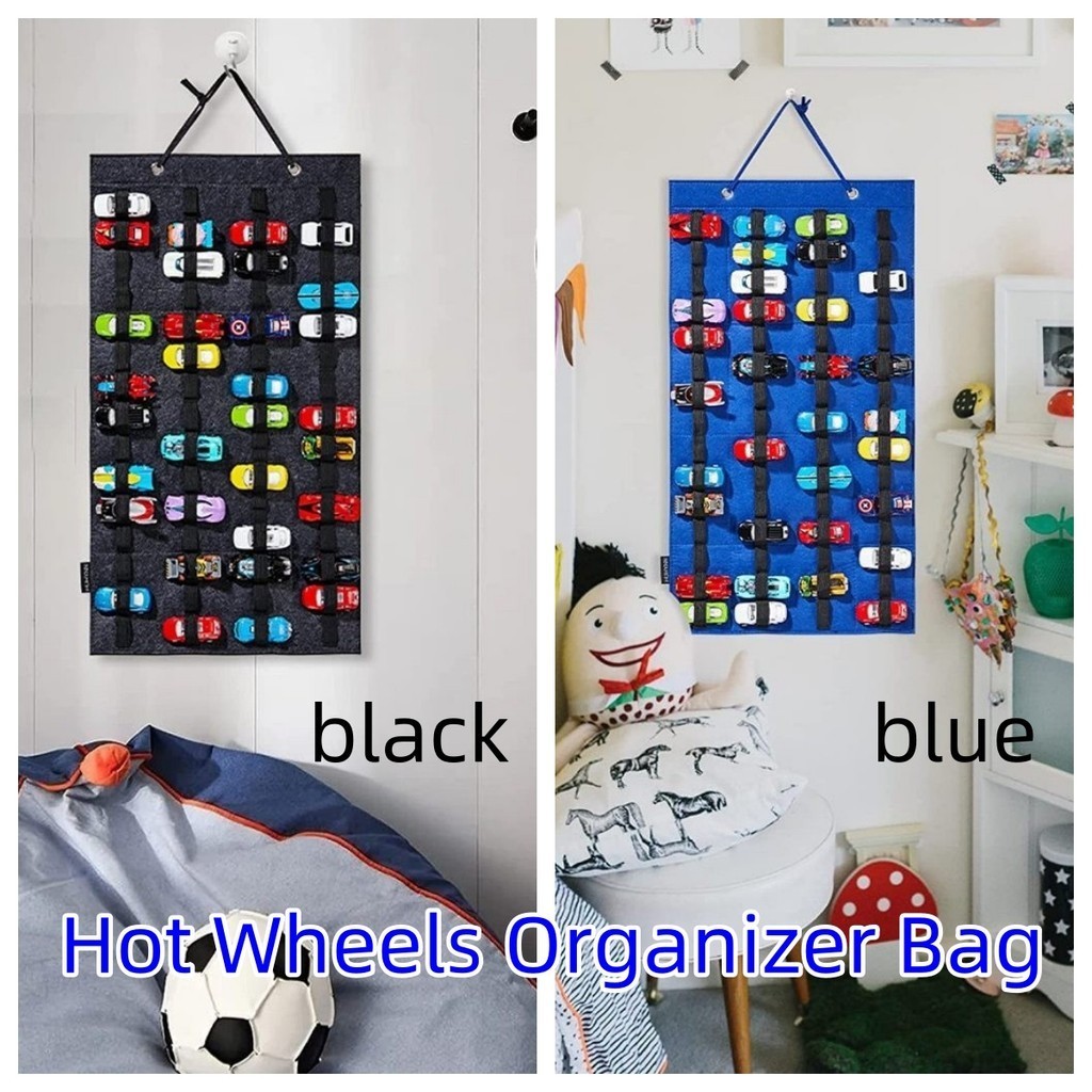 Red/Blue 60 Slots Hot Wheels Wall Mount Display Board 66*36cmToy Cars ...