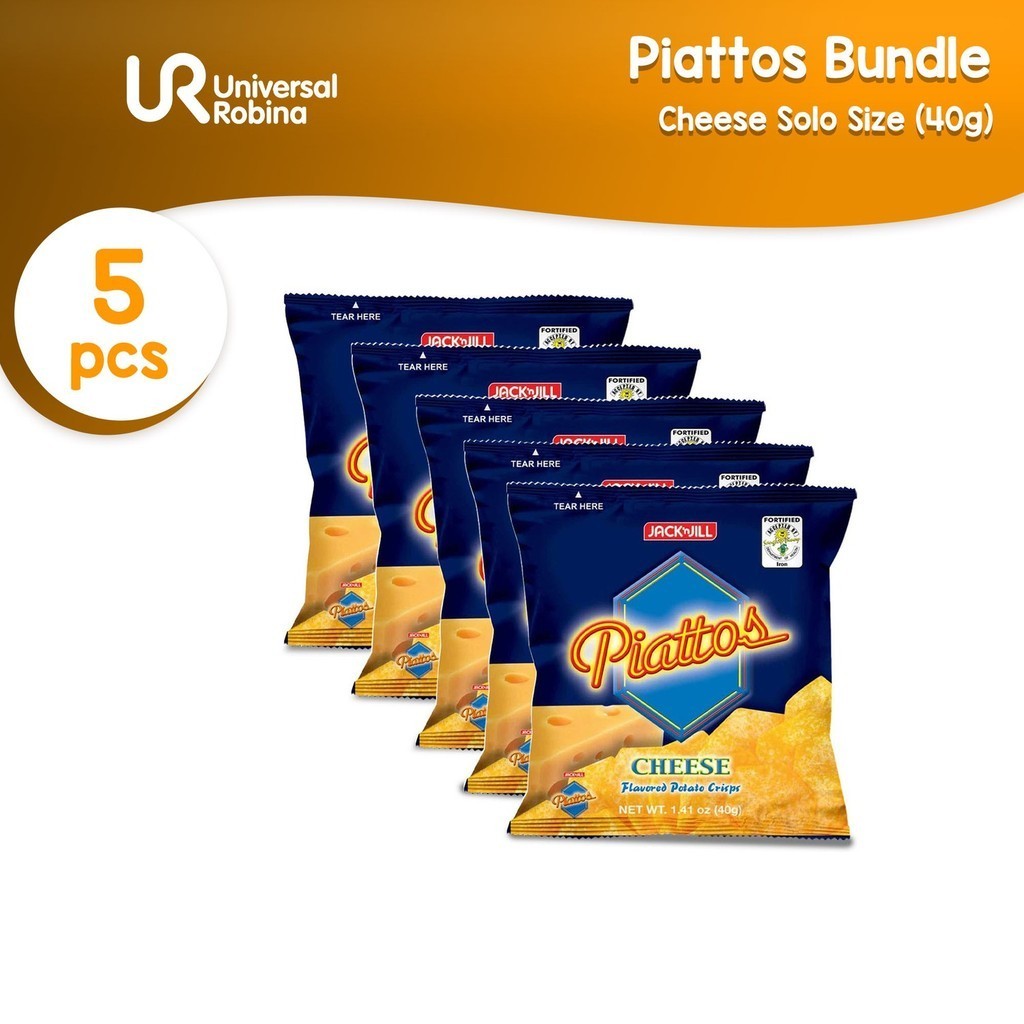 Piattos Cheese Flavored Potato Crisps 40g - 5 packs | Shopee Philippines