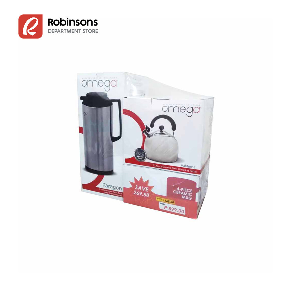 Omega Thermal Carafe And Kettle With Mugs | Shopee Philippines