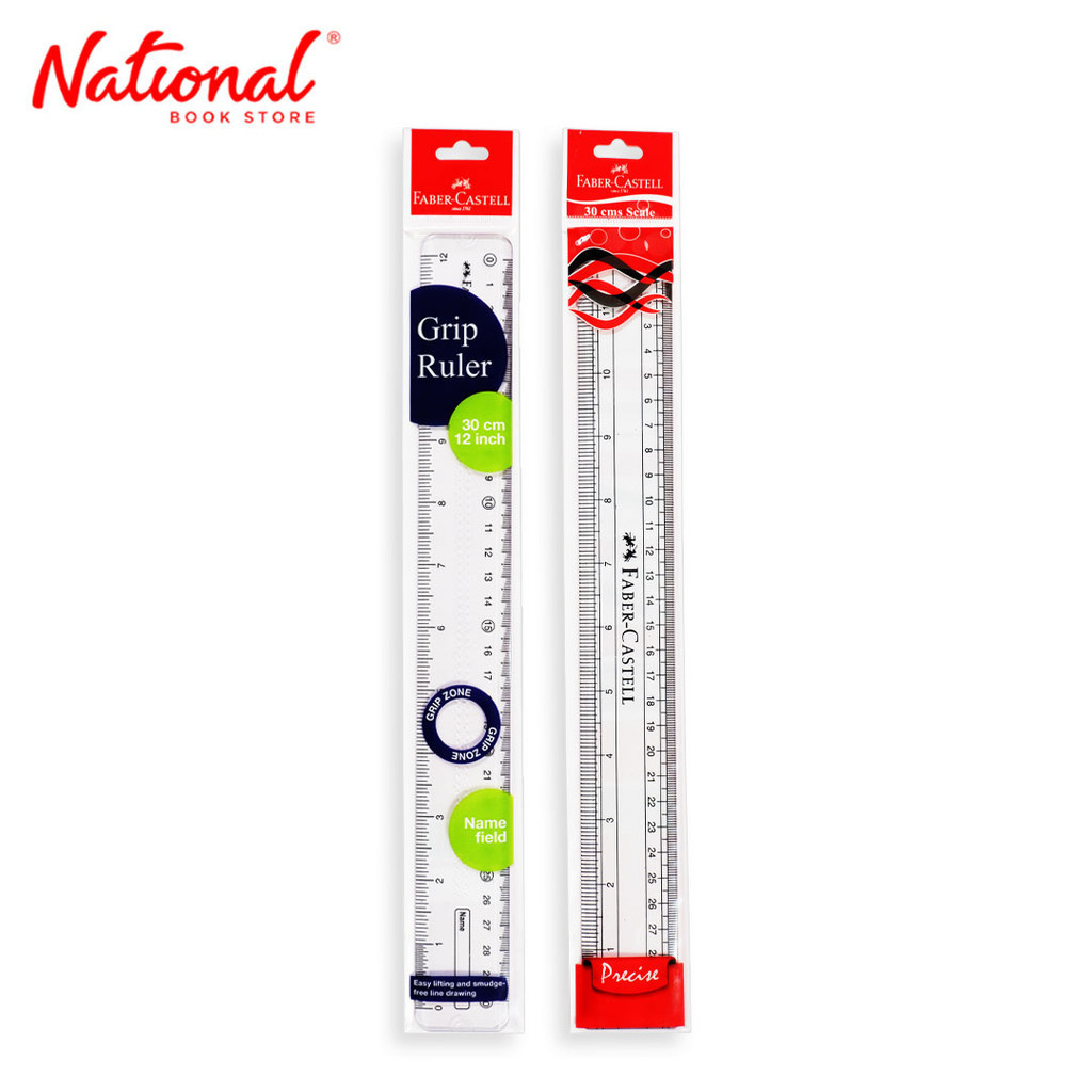 Faber Castell Plastic Ruler 12 Inches (design may vary) - Back to ...