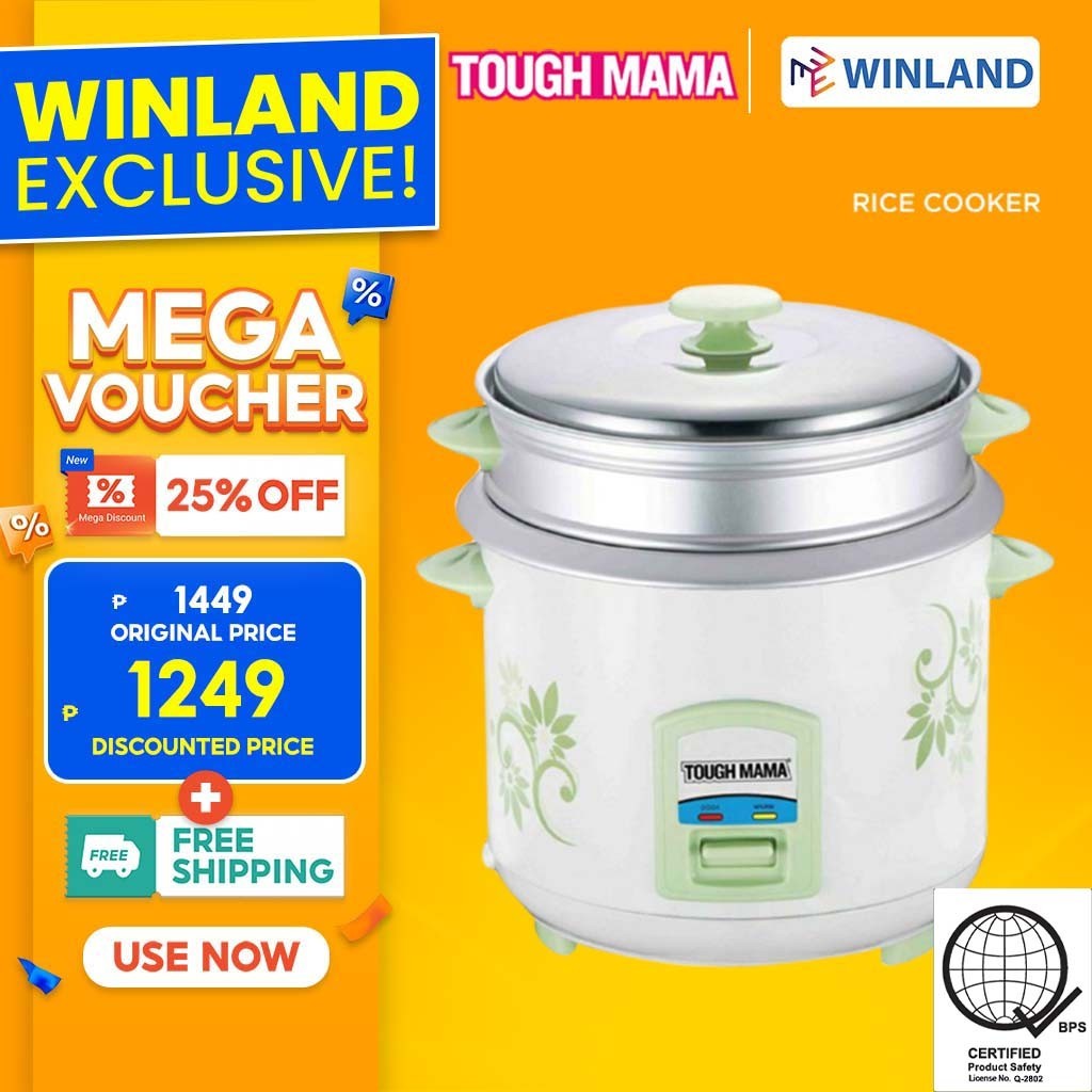 Tough Mama by Winland 1.8L Rice Cooker 650W NTMRC17-2S(GRN) | Shopee ...