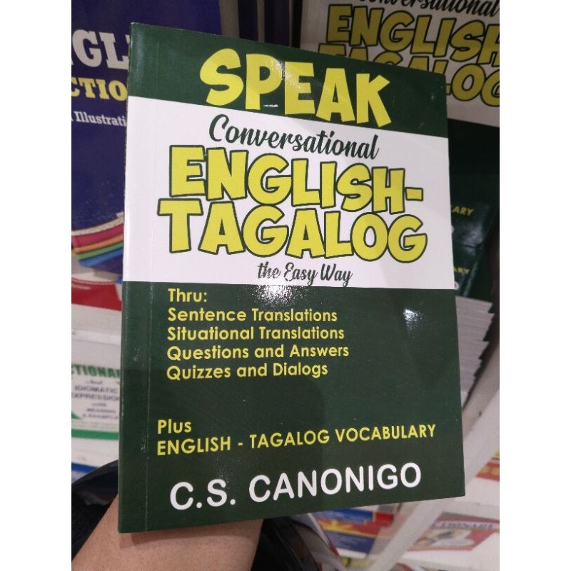 SPEAK CONVERSATIONAL ENGLISH -TAGALOG THE EASY WAY | Shopee Philippines