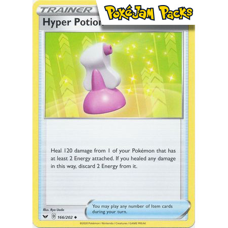 Hyper Potion - 166/202 - Uncommon - Sword & Shield - Pokémon TCG ...