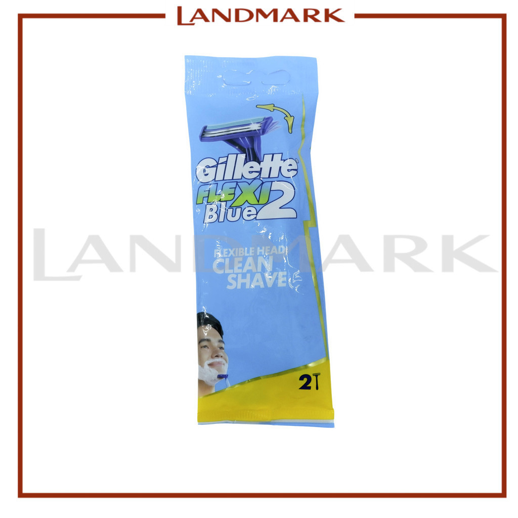 Gillette 2piece Blue II Flexi Disposable Razor Pack | Shopee Philippines