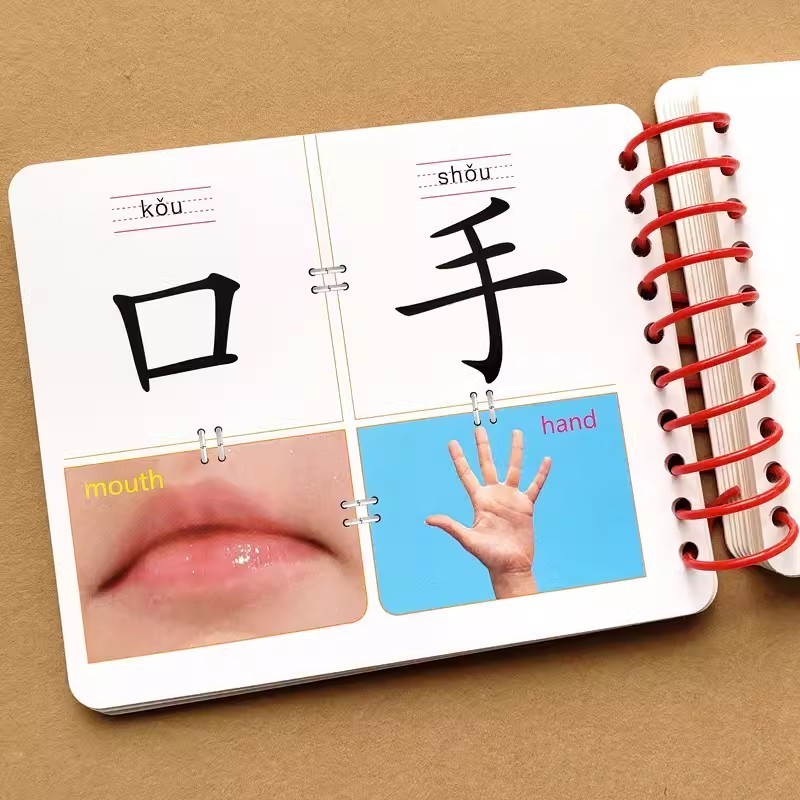 New English & Chinese Kids Book Characters Cards Learn Chinese with ...