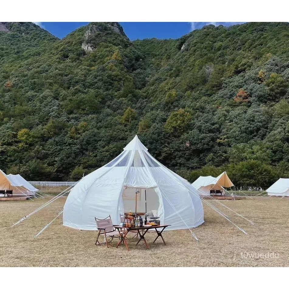 XKLP Latest Style Bell Tent 4/5/6M Glamping Luxury Family Camping,4 ...