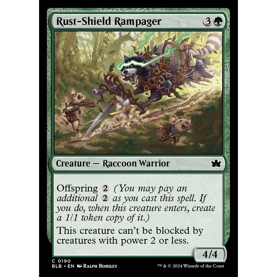 Rust-Shield Rampager Bloomburrow BLB MTG Magic the Gathering | Shopee ...