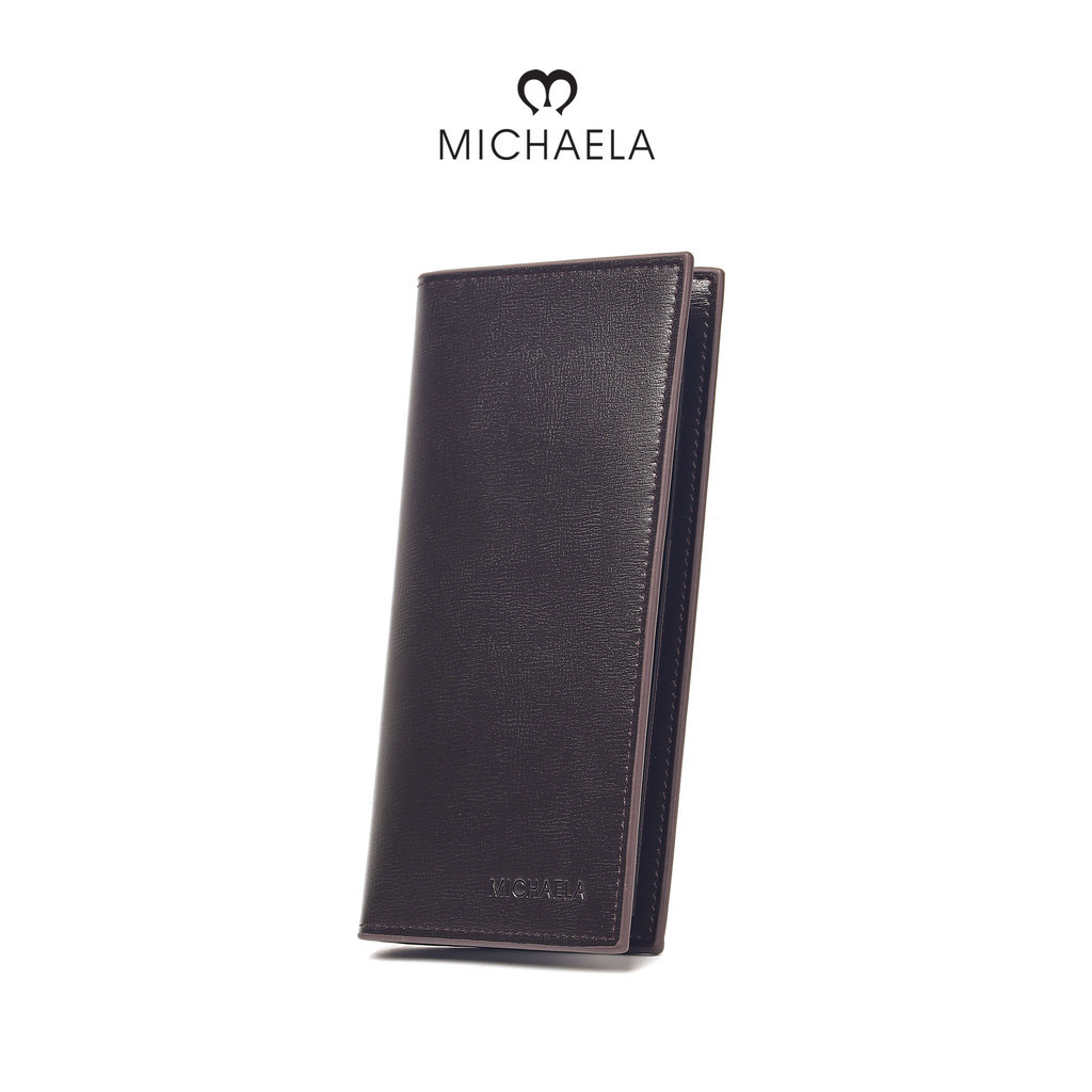 MICHAELA Slim Bifold Long Wallet for Men with 16 Card Holder Minimalist ...