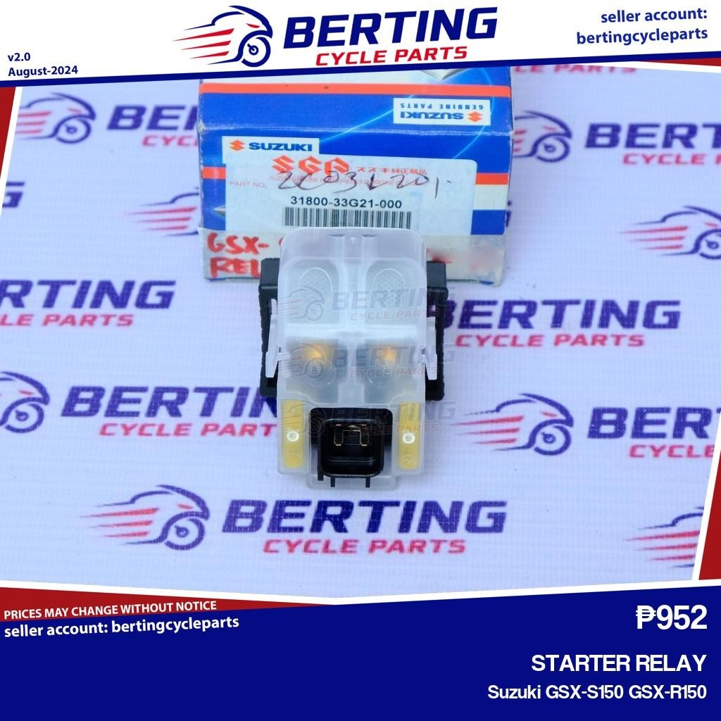 SGP STARTER RELAY Suzuki GSX-S150 GSX-R150 Genuine 31800-33G21-000 ...