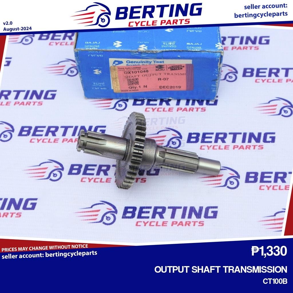 OUTPUT SHAFT TRANSMISSION CT100B Genuine DX101046 | Shopee Philippines