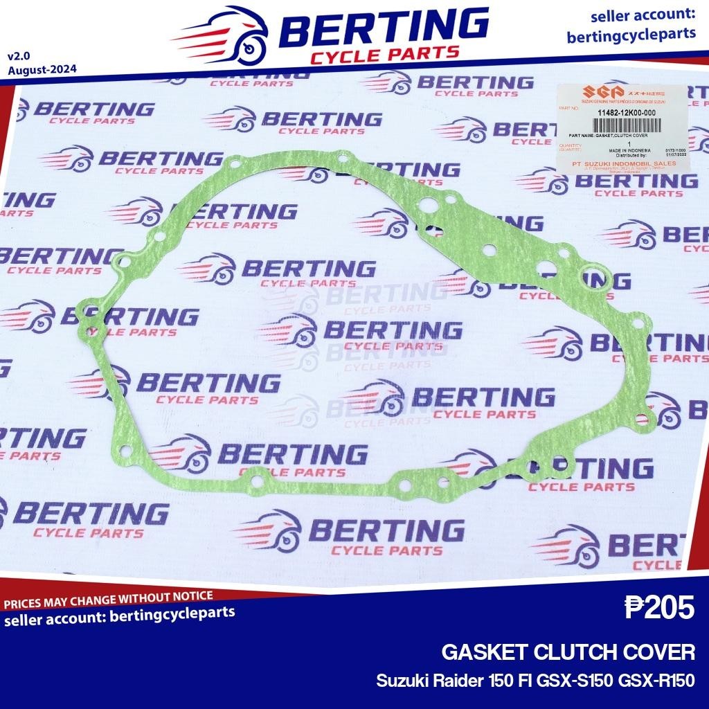 SGP GASKET CLUTCH COVER Suzuki Raider 150 FI GSX-S150 GSX-R150 Genuine ...