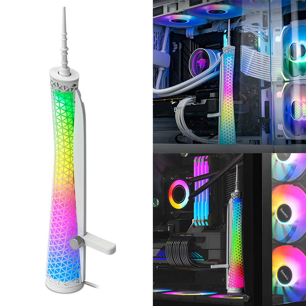 ☀5V 3-Pin ARGB White RGB GPU Support Bracket Aluminum Alloy RGB GPU ...