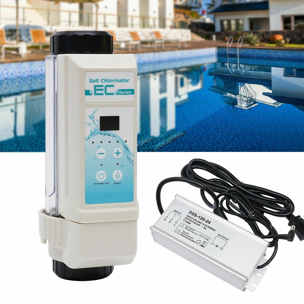 AP02 Complete Salt Water Pool Chlorine Generator System for 26000 Gallon Chlorinator EC-20, 20C ...