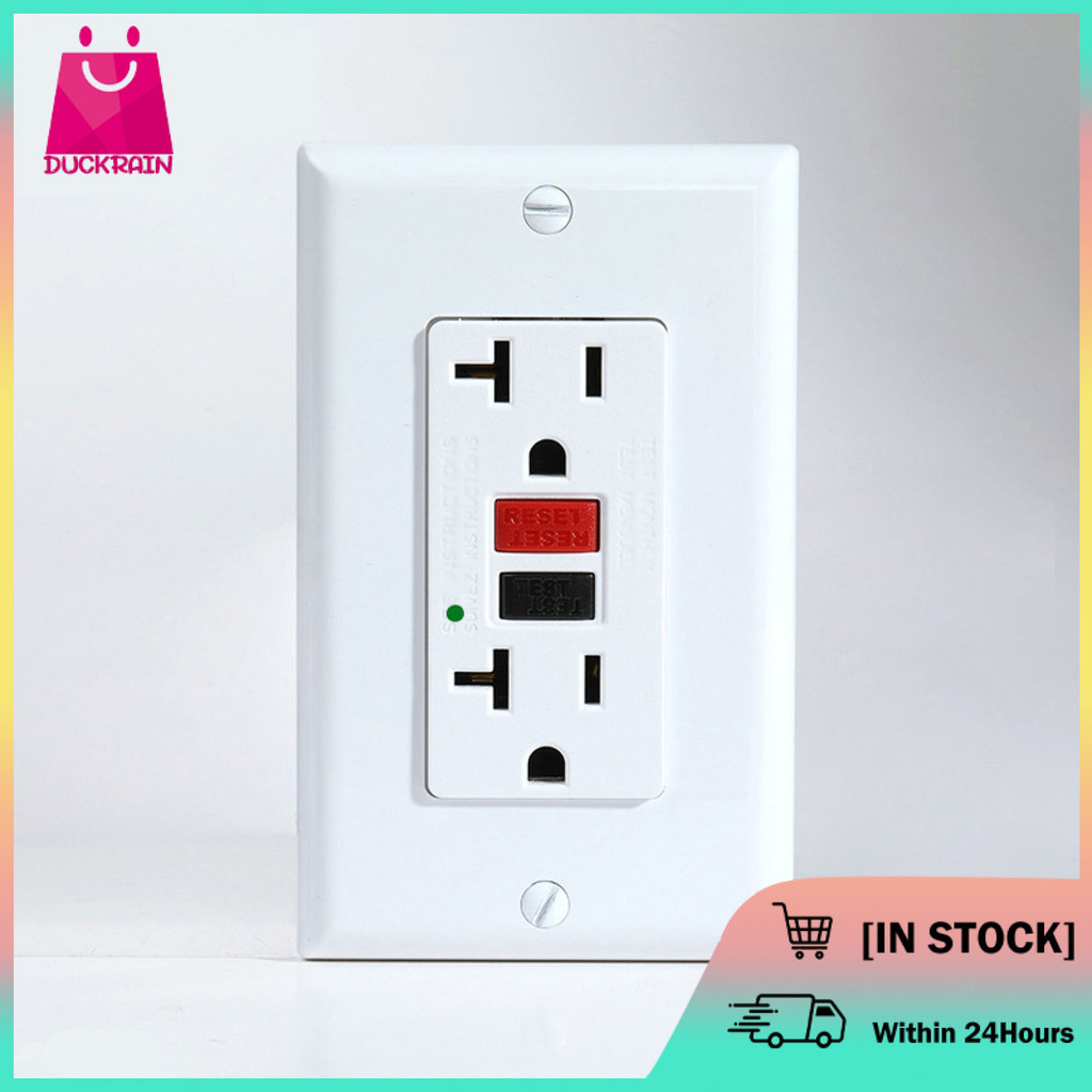 MOMO 2-Gang GFCI Duplex Safety Outlet 20A 110V-250v Universal Outlet ...