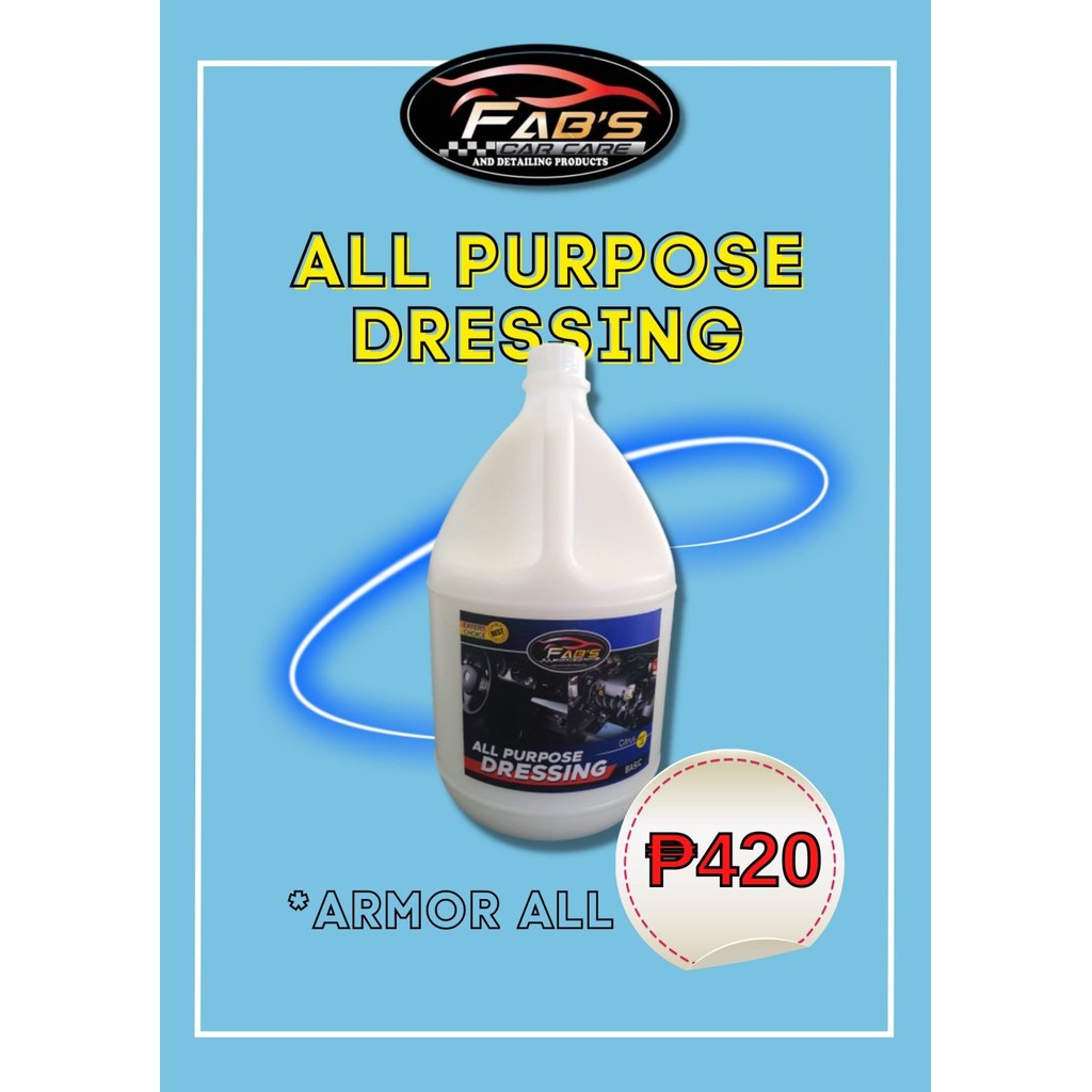 ARMOR ALL (aka ALL PURPOSE DRESSING and MAGIC GATAS) | Shopee Philippines