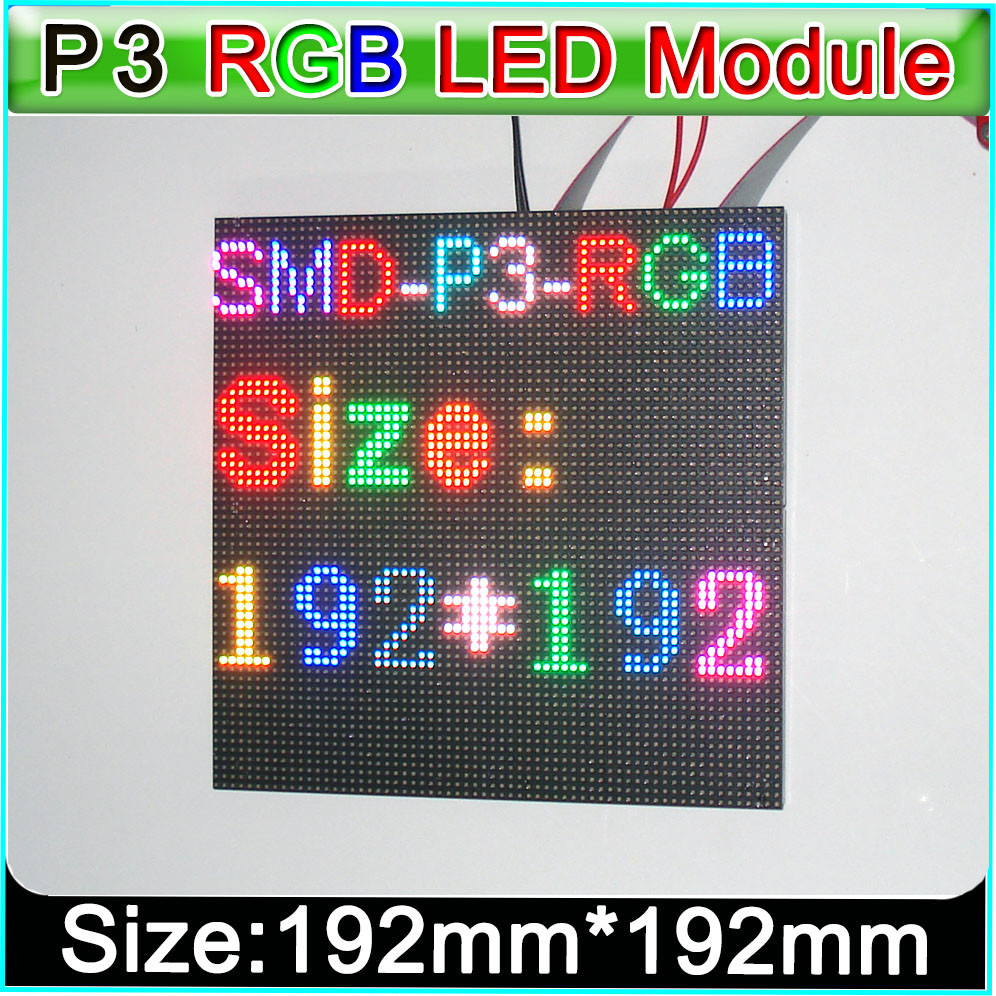 P3 Full Color LED Display Screen,RGB LED Panel LED Module,DIY Indoor HD ...