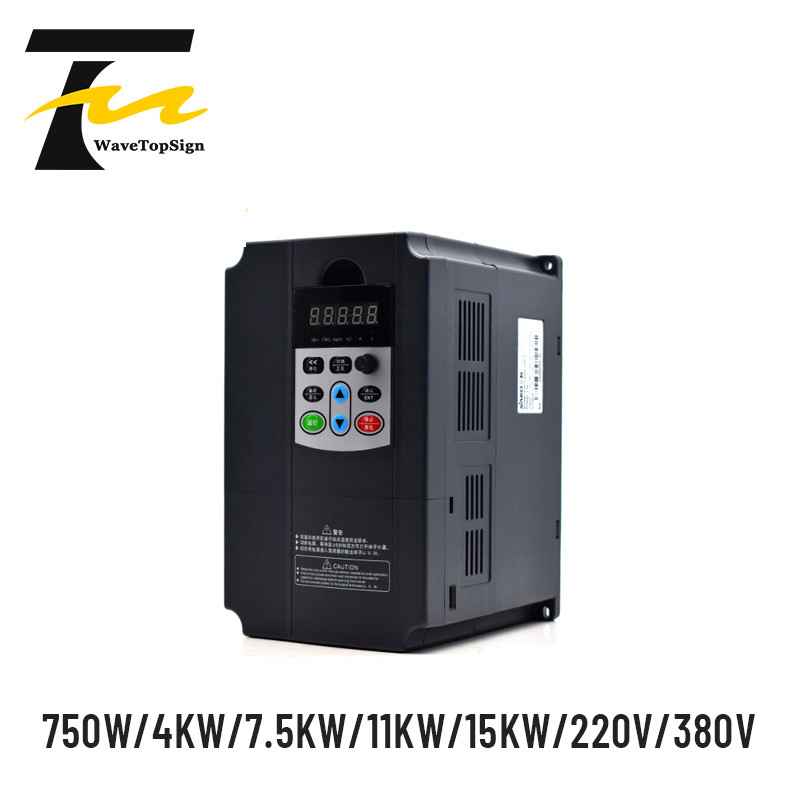 ☮Spindle Inverter 220V 380V 750W 4KW 7.5KW 11KW 15KW 18.5KW 3 phase ...