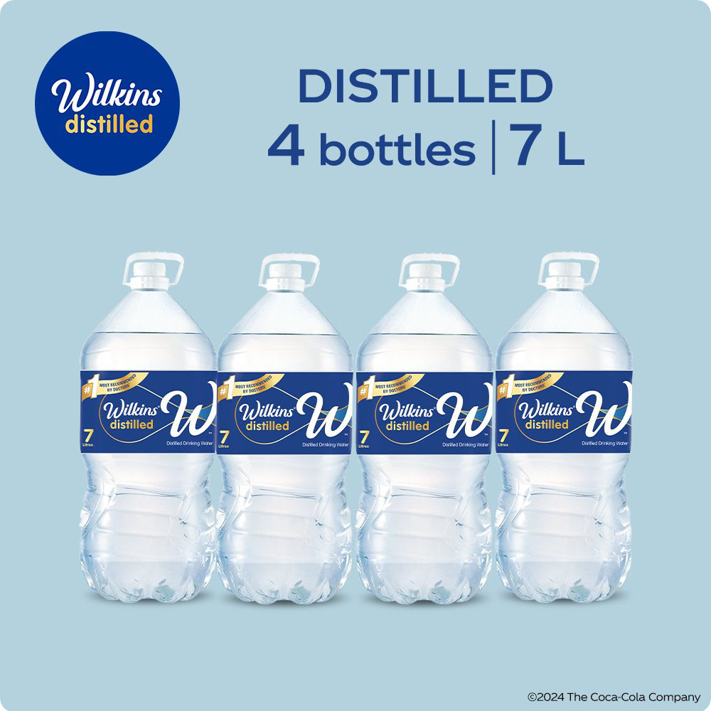 Wilkins Distilled Water 7L - Pack of 4 | Shopee Philippines