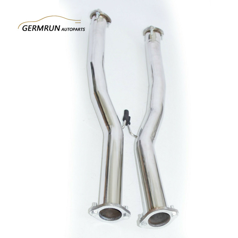 ☪Stainless Steel TWIN Pipe FOR 90-96 NISSAN 300ZX Z32 Turbo Coupe 2D 3 ...