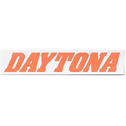Daytona Motorcycle Sticker Brand Logo Square 150 x 30mm White / Orange ...
