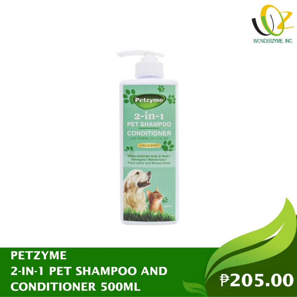 PETZYME 2-IN-1 Shampoo and Conditioner with Madre de cacao Vanilla ...