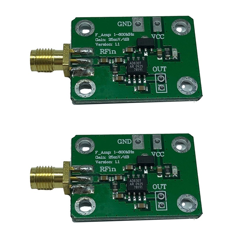 ♦2X AD8307 RF Power Meter Logarithmic Detector Power Detection 1-600Mhz ...