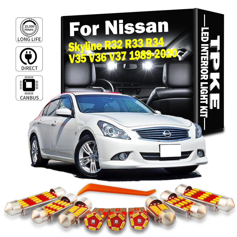 TPKE Canbus LED Interior Dome Light Kit For Nissan Skyline R32 R33 R34 ...