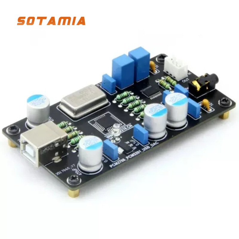 웃SOTAMIA PCM2706 PCM5102A USB Decoder HIFI USB DAC Sound Card Decoding ...