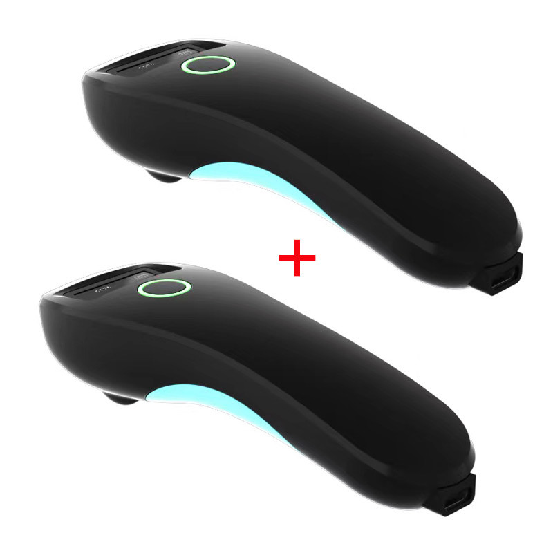 유2PCS Portable 1D 2D Bluetooth Barcode Scanner QR Code Screen Image Reader PDF417 Data Matrix CO ...