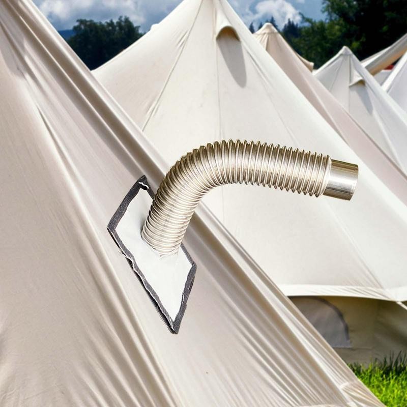 ⚡1pc Wood Stove Pipe Stainless Steel Flexible Flue Exhaust Stove Pipe ...