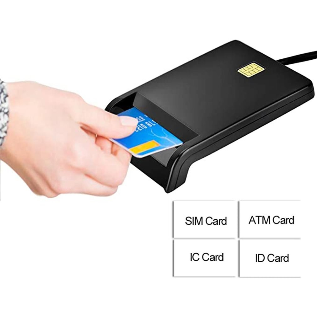 ☹New USB SIM Smart Card Reader For Bank Card IC/ID EMV SD TF MMC ...
