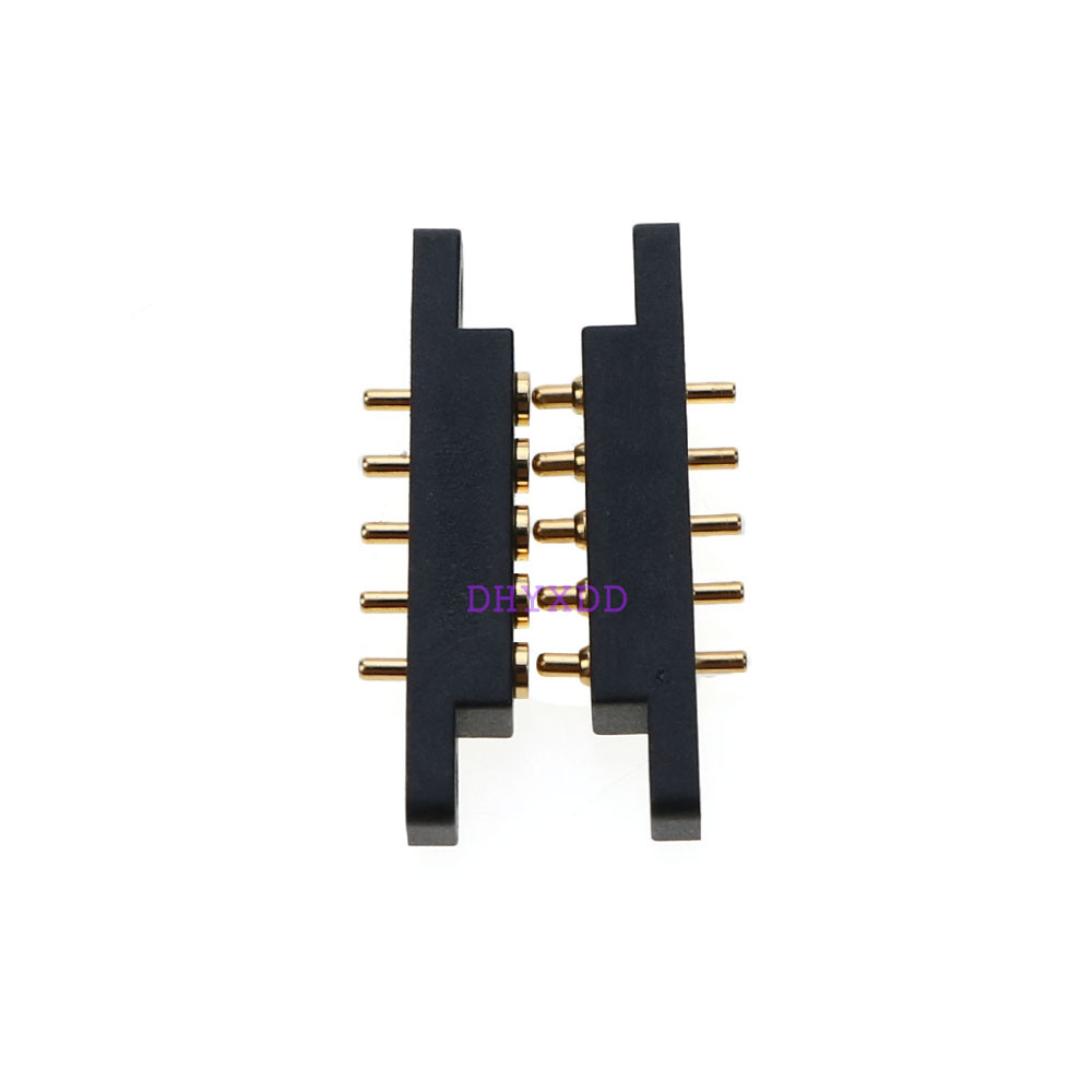 1pcs Spring Loaded Connector Plug Pogo Pin 5Pin 2.54MM Pitch Through ...