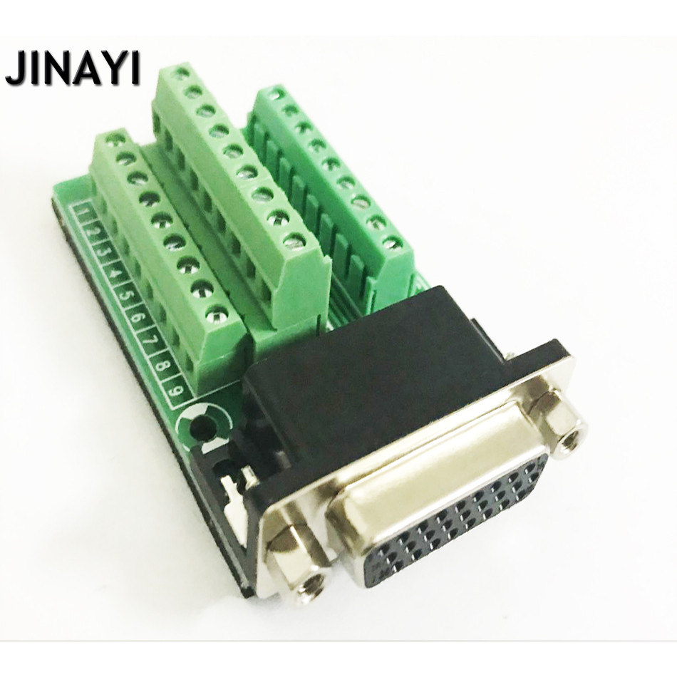 ☃26 Pin DB26 D-SUB Male Female Adapter to PCB Terminal Signals Module ...