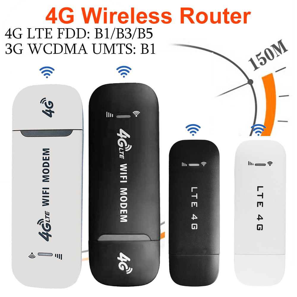유150Mbps 4G LTE Wireless Router USB Dongle Modem Stick Mobile Broadband 4G Card Router Home Trav ...