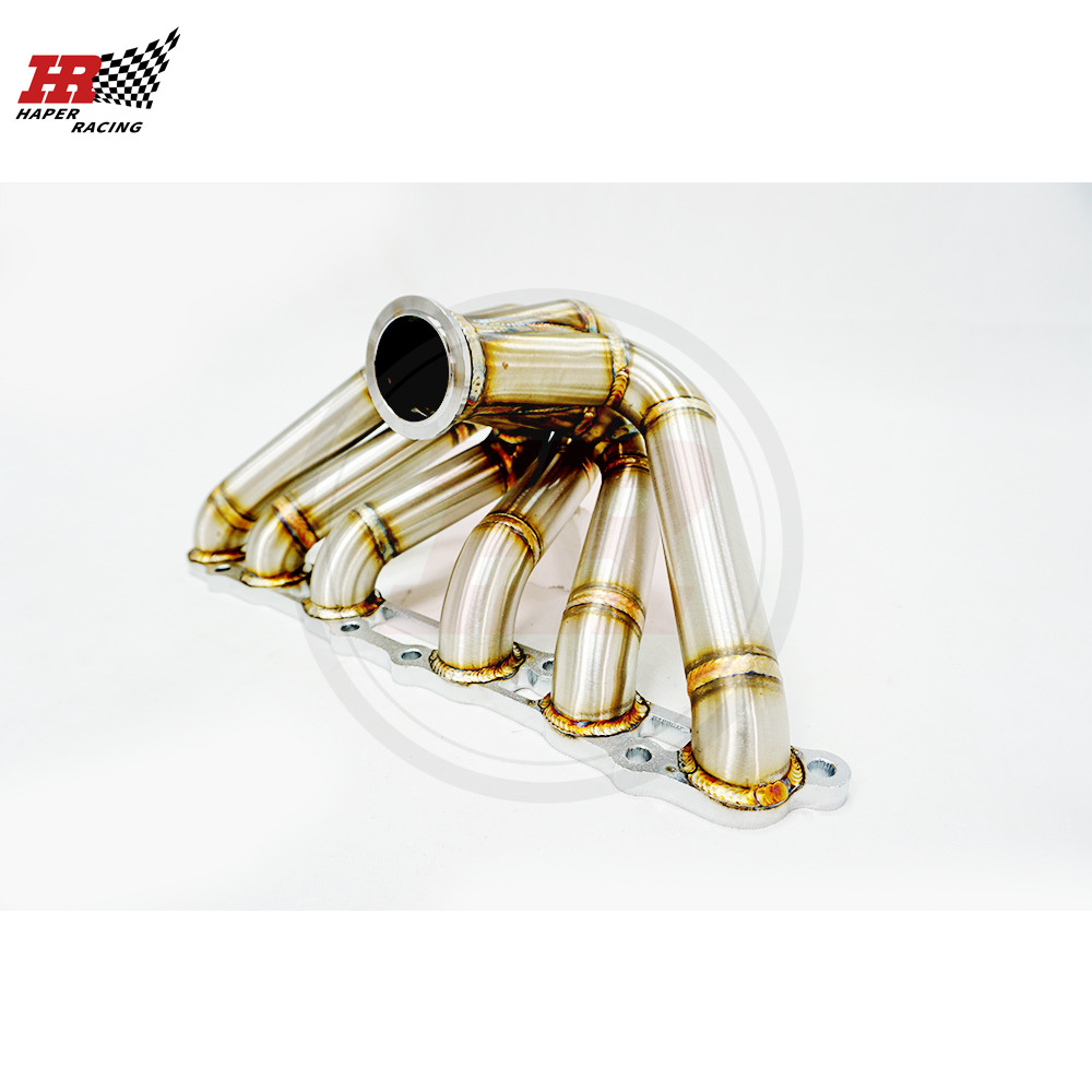 HP RACING SS304 3mm Steam Pipe Equal Length 3.0‘’ V band Turbo Manifold For Mk4 Le xus GS300 N ...
