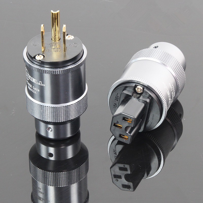 웃Hi-End Krell Gold Plated US/EU Power Plug IEC Audio Connector HiFi AC ...