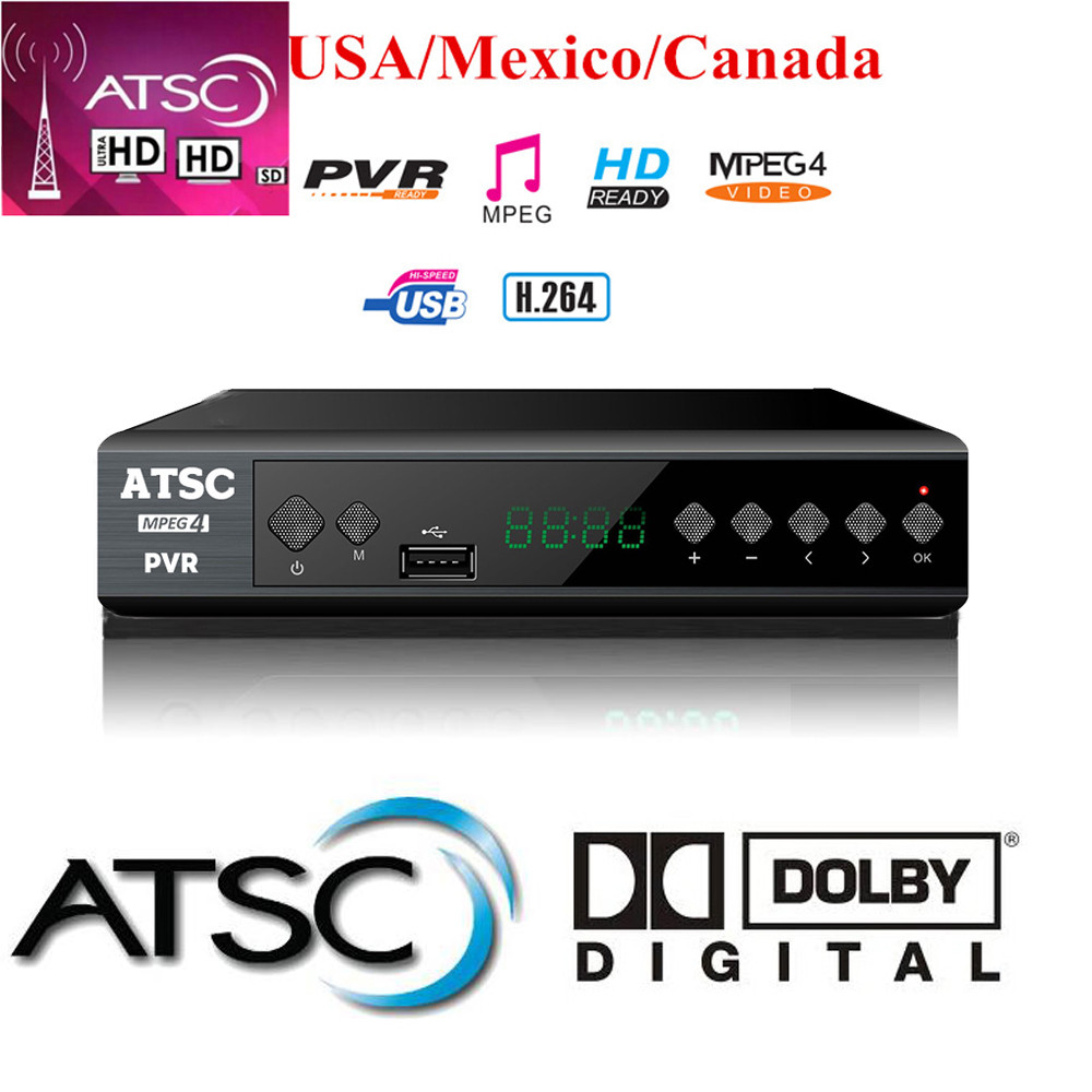 ⊰Atsc Decodificador Terrestrial HD Digital Receiver ATSC T Dolby Ac3 TV ...