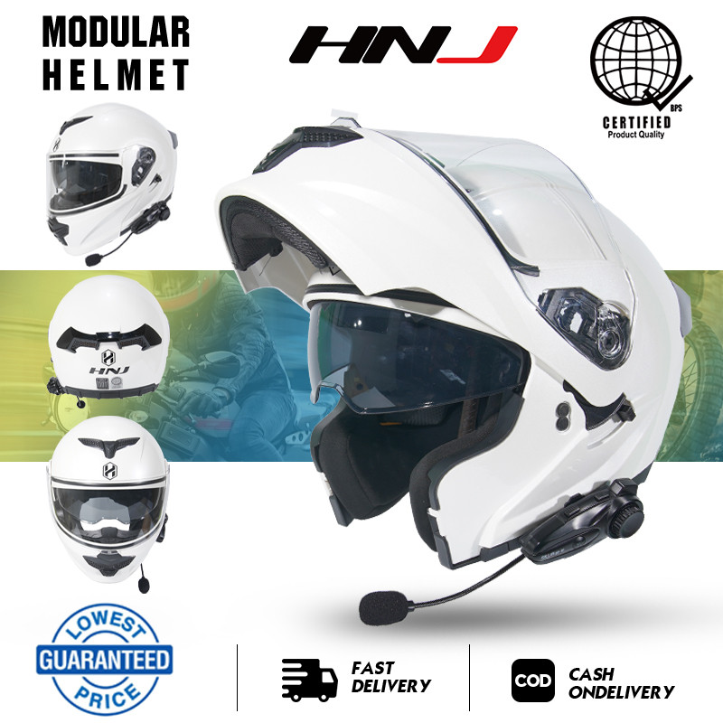 HNJ 920 full face modular dual visor helmet motorcycle helmet for women ...