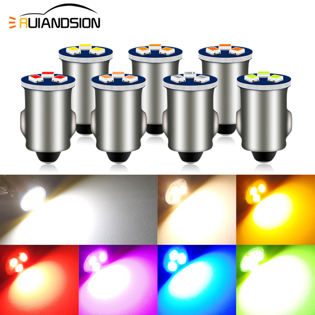 유10X Car LED Lights Instrument Panel Dash Bulb BA7S LLB281 GLB281 3 SMD ...