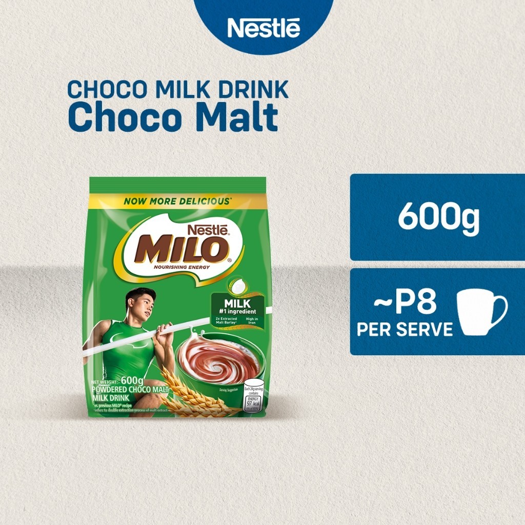Milo Powdered Choco Malt Milk Drink 600g | Shopee Philippines