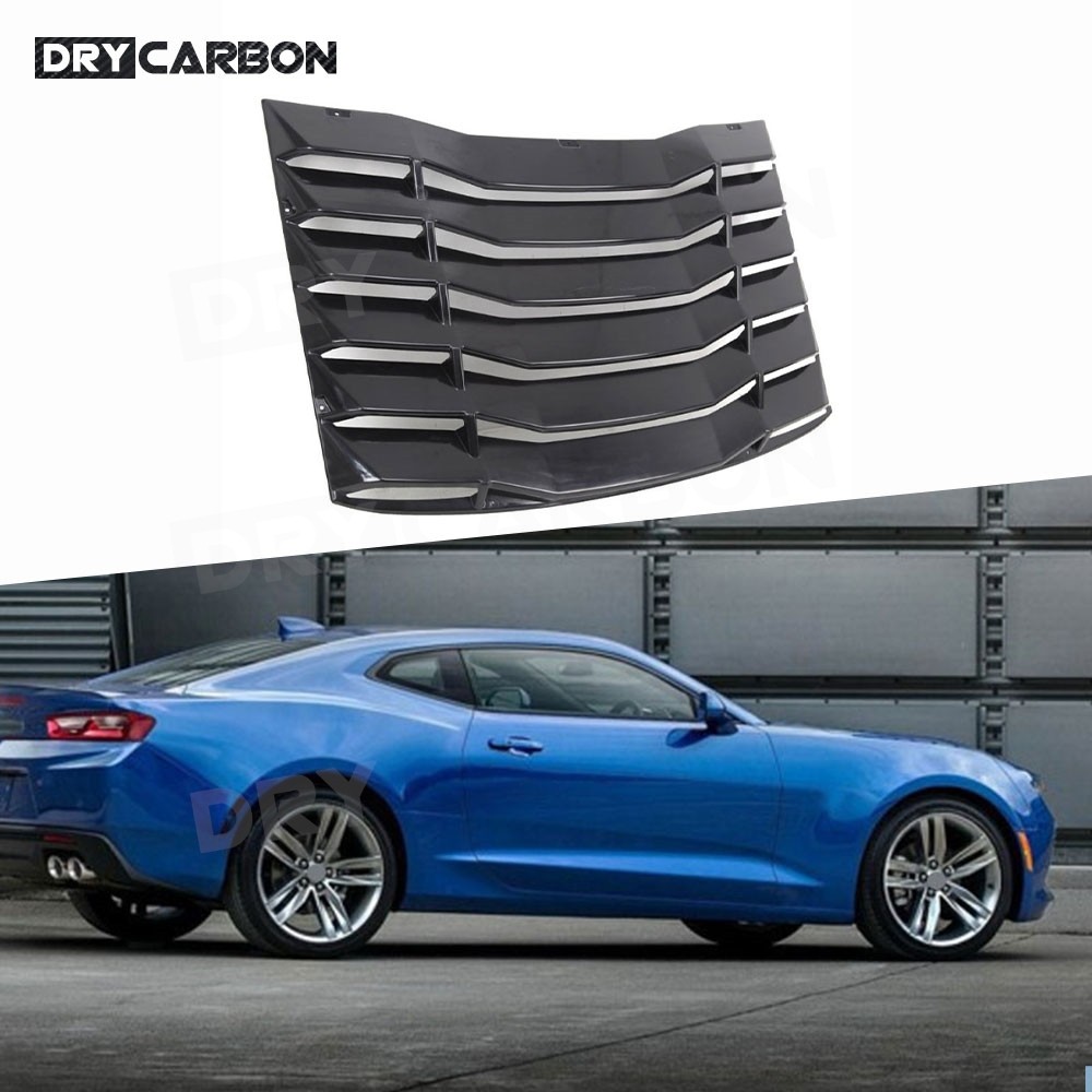 ☼Rear Window Louvers for Chevrolet Camaro 2016-2019 ABS Windshield Sun ...