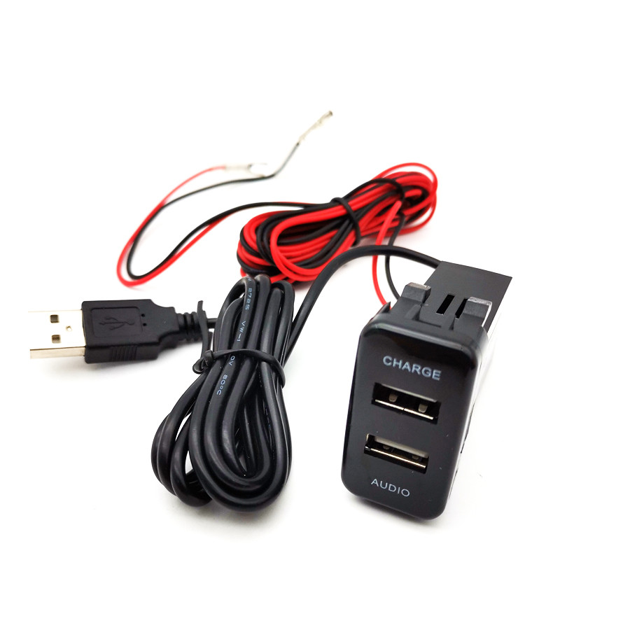 Car LED Dual USB (Charger + Audio ) Port fit for Toyota FJ Cruiser ...