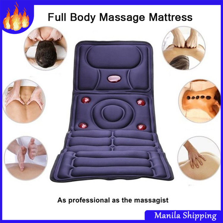 Foldable Full Body Massage Mattress Automatic Heating Far Infrared ...