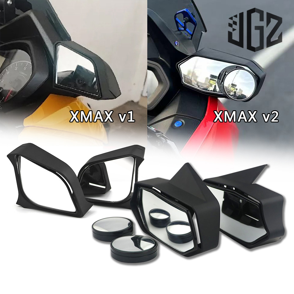 For YAMAHA XMAX 300 v1 v2 Sergeant Style Side Mirror Motorcycle Rear ...