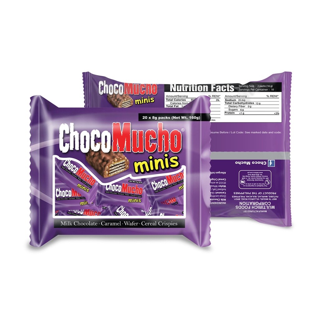 Choco Mucho Minis Milk Choco 8g x 20pcs | Shopee Philippines