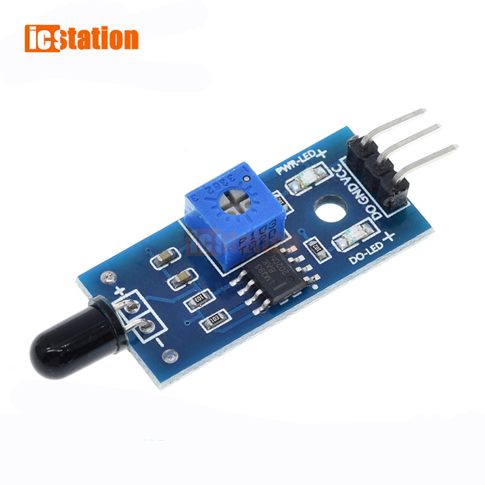 ☸IR Infrared 3 Wire Flame Detection Sensor Module IR Flame Sensor ...
