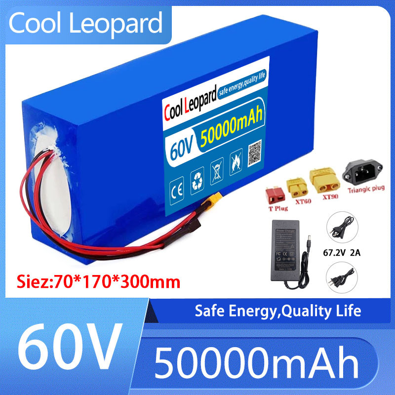 ۞Original 60V 50Ah Li-ion Battery Pack COOI Leopard 1000W 18650 High ...