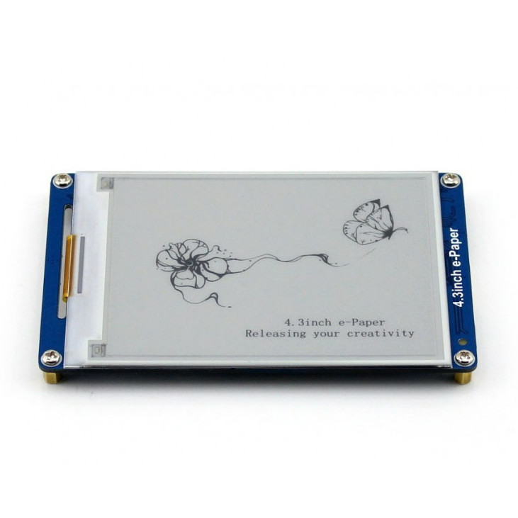 ☬4.3inch e-Paper UART Module 800x600 Serial Interface Electronic Paper ...